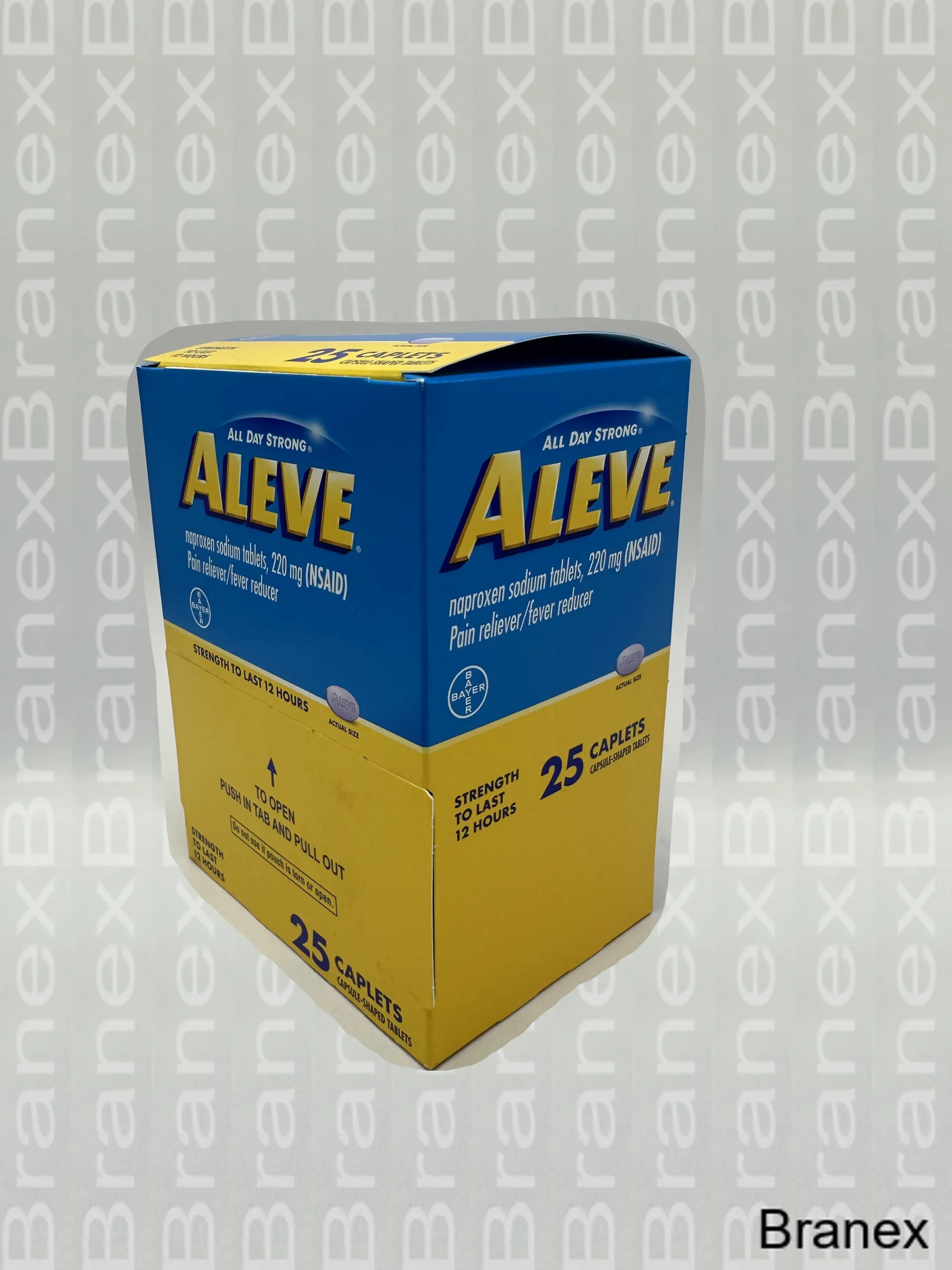 Aleve Pain Reliever - 25 Caplets - Branex Wholesale | Tampa