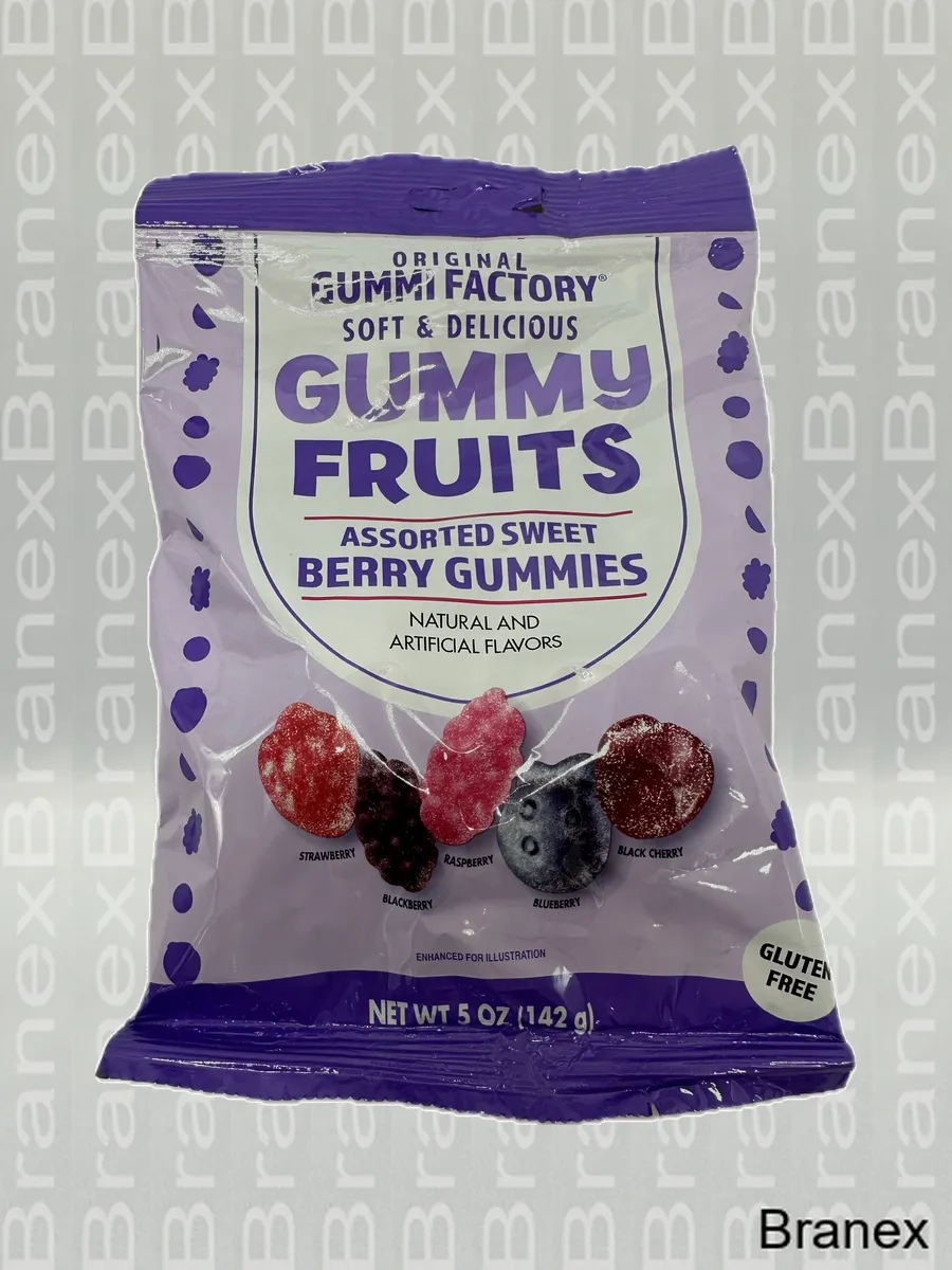 Gummi Factory Gummy Fruits Assorted Gummies - 5 oz - Branex Wholesale ...